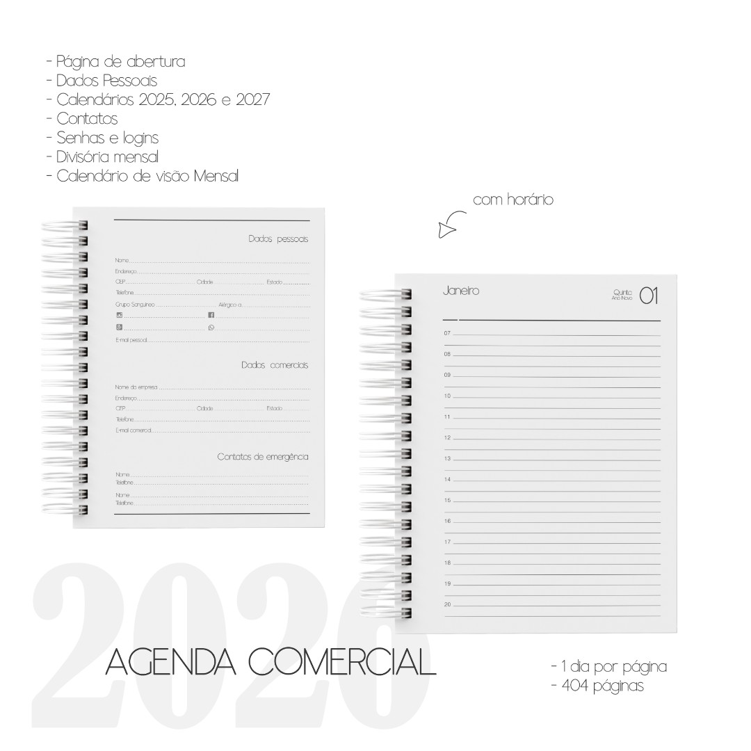 Agenda Executiva Leão de Judá 2026 Personalizada com Nome | A5