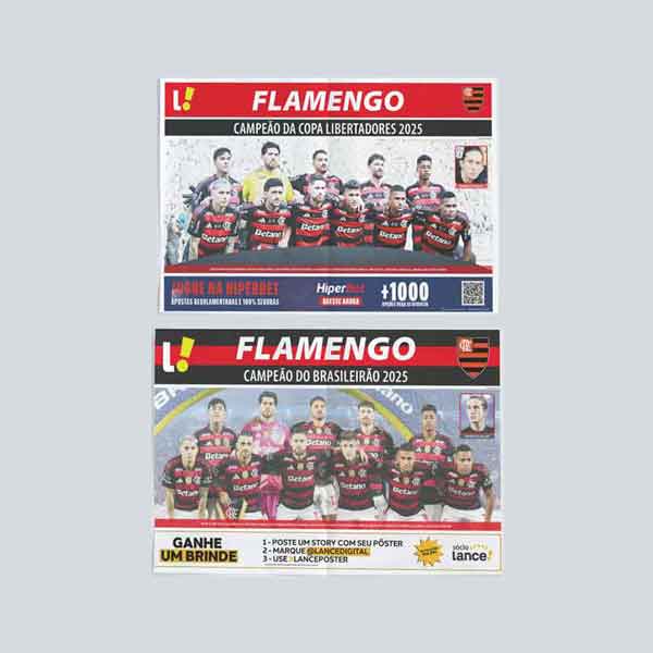 Revista Poster Lance! Brasileirão e Tetra Campeonato da Libertadores ...