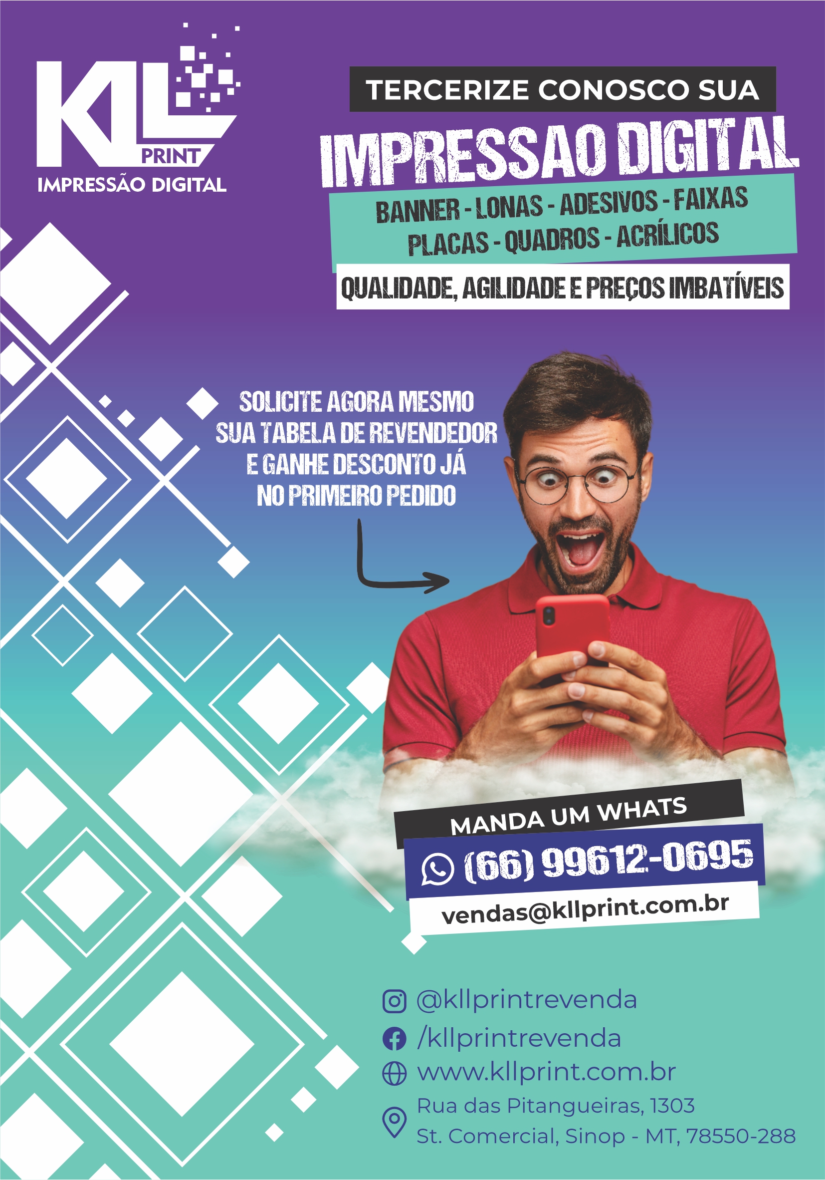 KLL PRINT - REVENDA DE IMPRESSÃO DIGITAL