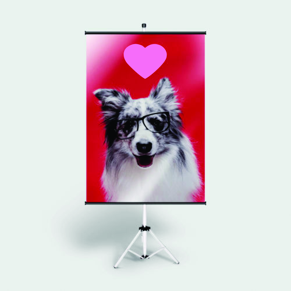 Suporte Tripé para Banner em Alumínio 1200x1800mm Alumínio Fosco 1x1 ...