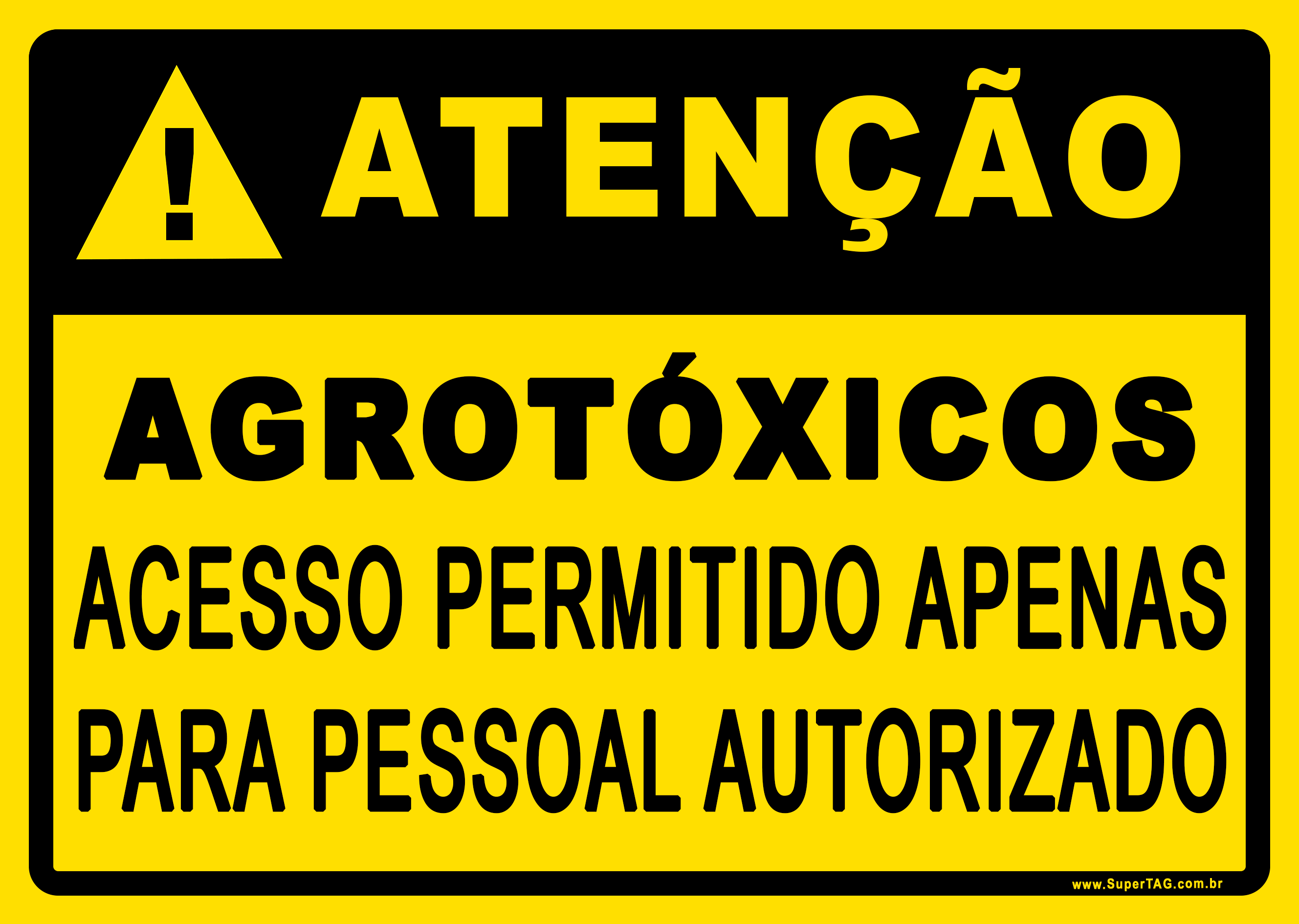 Placa de PVC - Tamanho Padrão